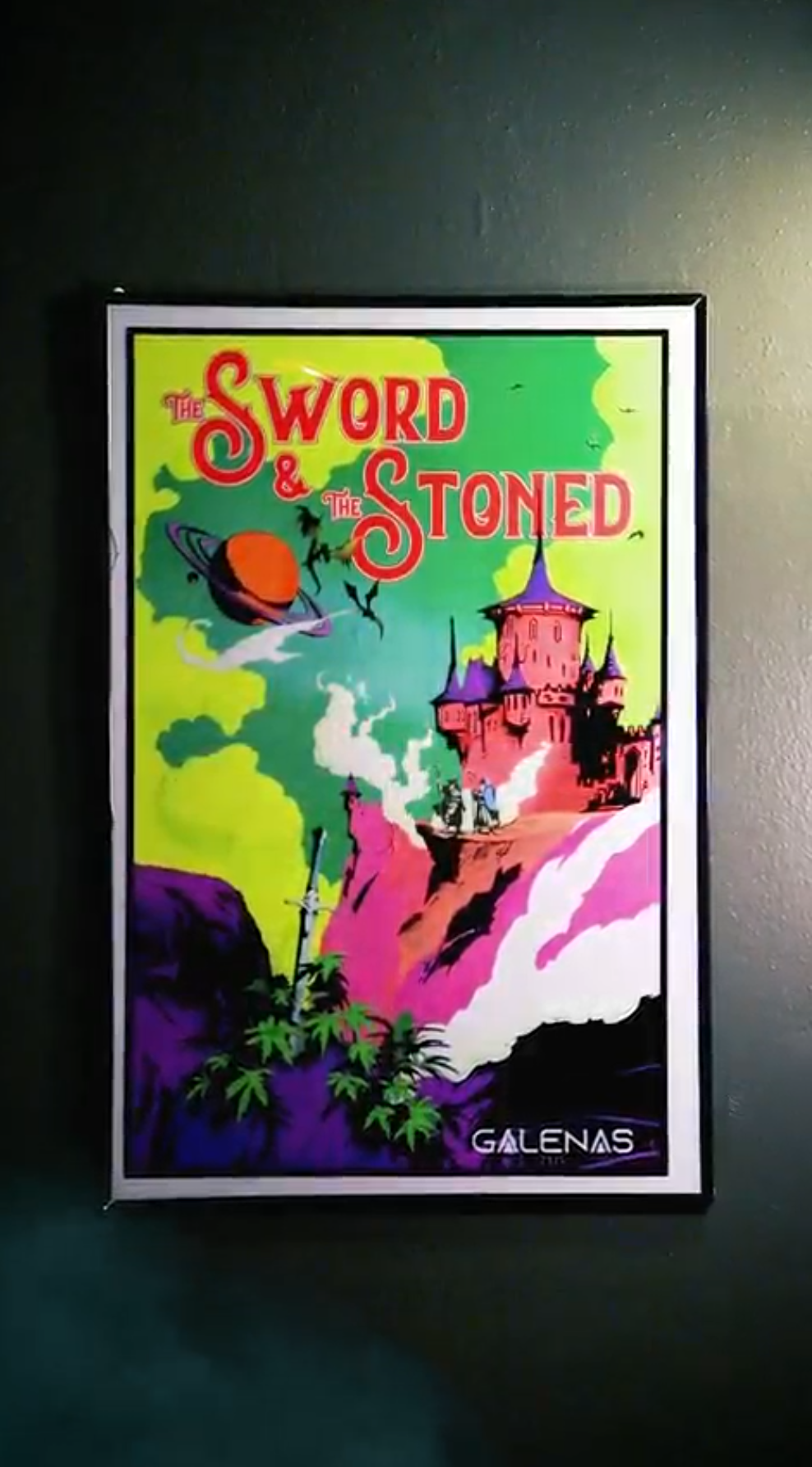 The Sword and the Stoned - 2025 Blacklight Poster – Galenas Merchandise